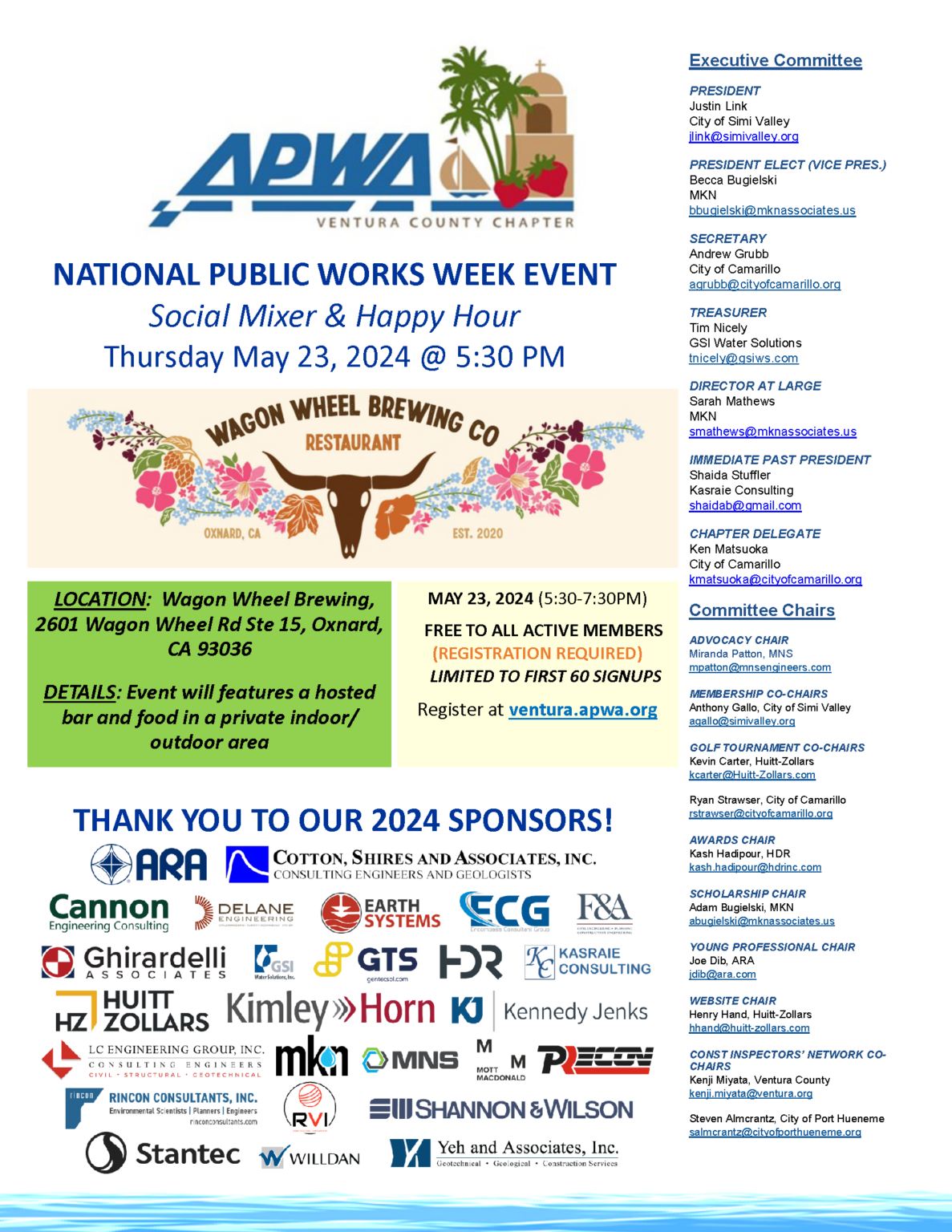 National Public Works Week Event – Social Mixer & Happy Hour – APWA ...